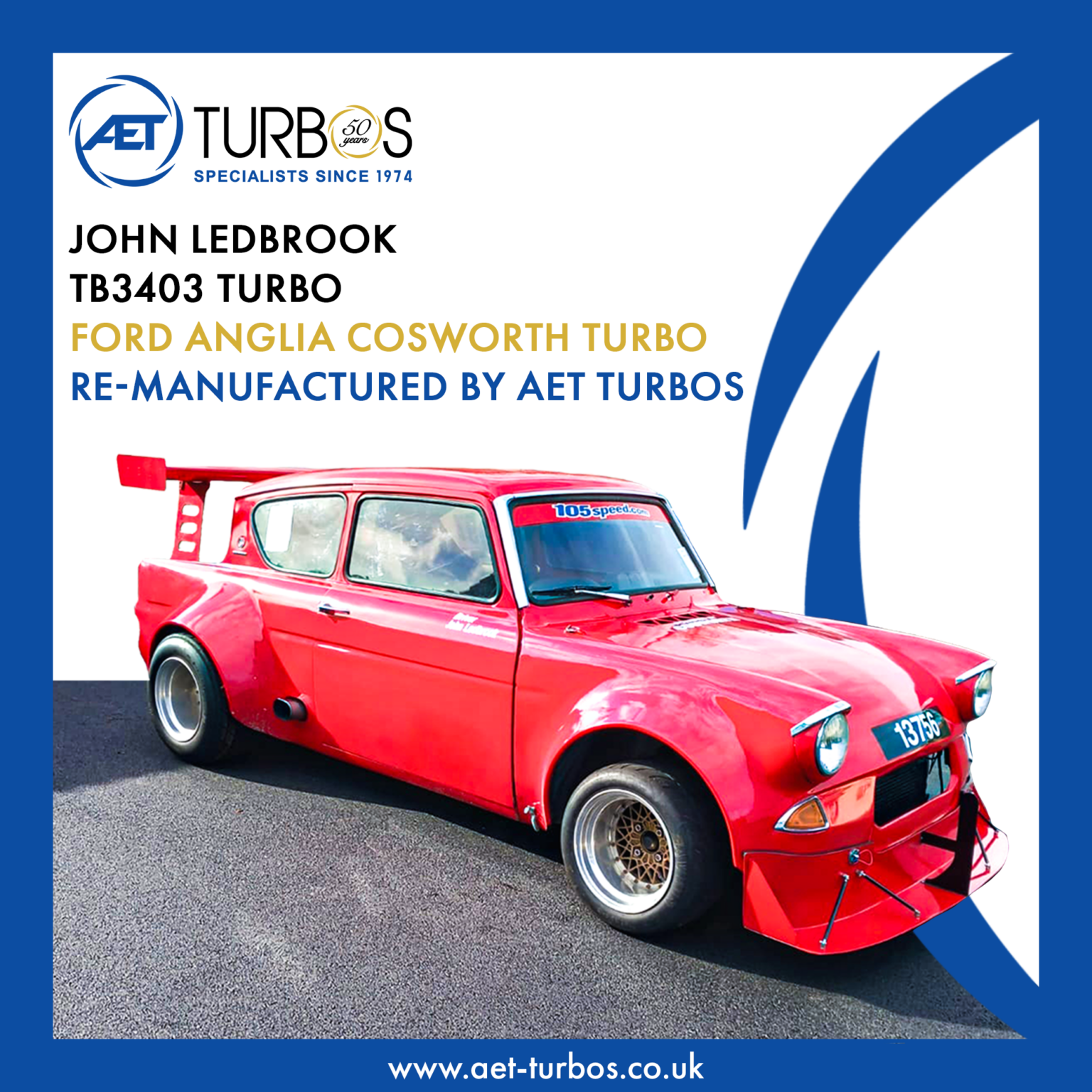 John Ledbrook - Ford Anglia Cosworth Turbo - staging.aet-turbos.co.uk
